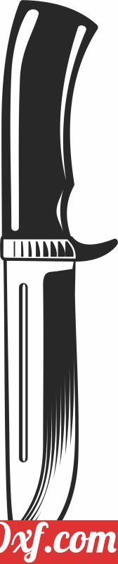 Download Vintage retro hunt knife pH72z High quality free Dxf fil