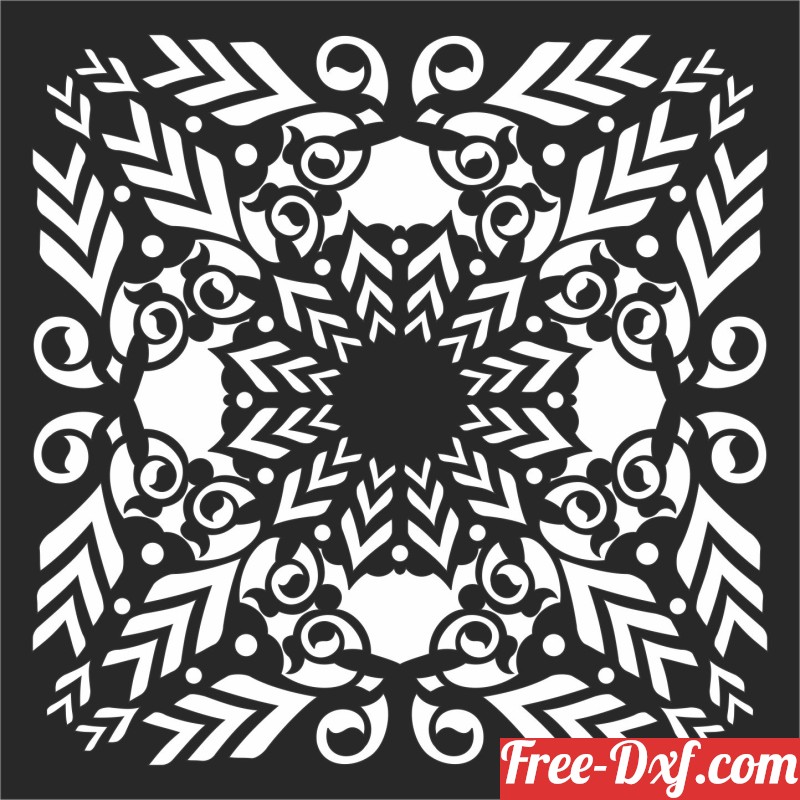 Download wall DECORATIVE PATTERN pRfYN High quality free Dxf fil