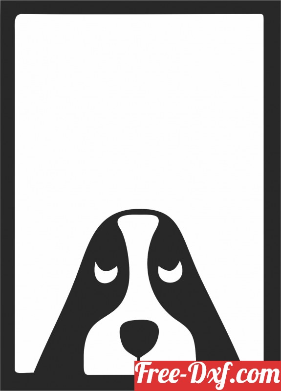 Download dog mural decor clipart pUAeq High quality free Dxf file