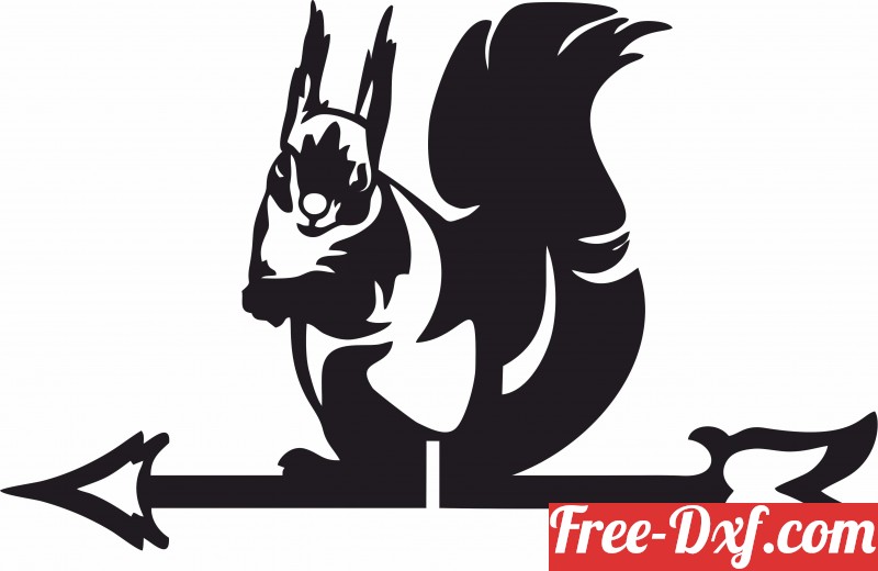 Download squirrel in arrow peYEt High quality free Dxf files, Svg