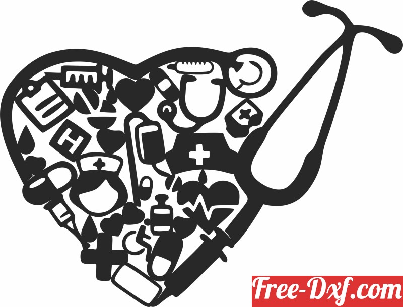 Download heart Medical Collage Stethoscope pjGGL High quality fre