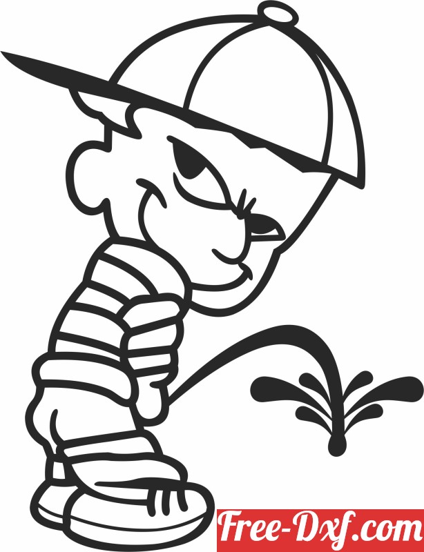 Download pissing kids cartoons qCQTe High quality free Dxf files,