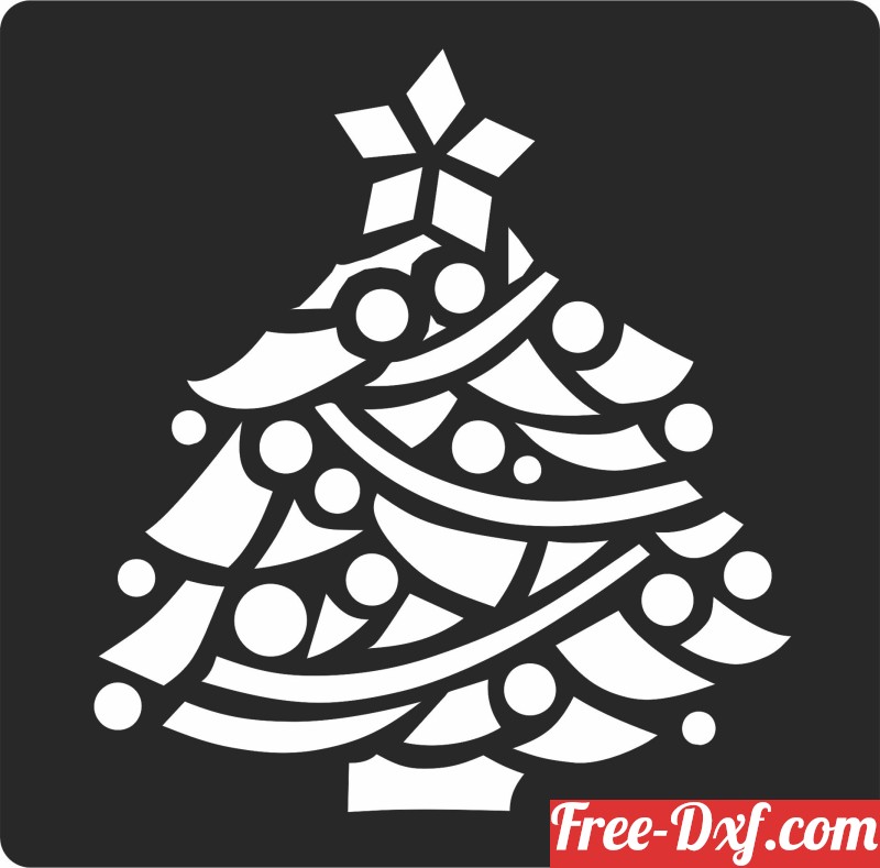 Download Christmas Tree qlTvA High quality free Dxf files, Svg, C