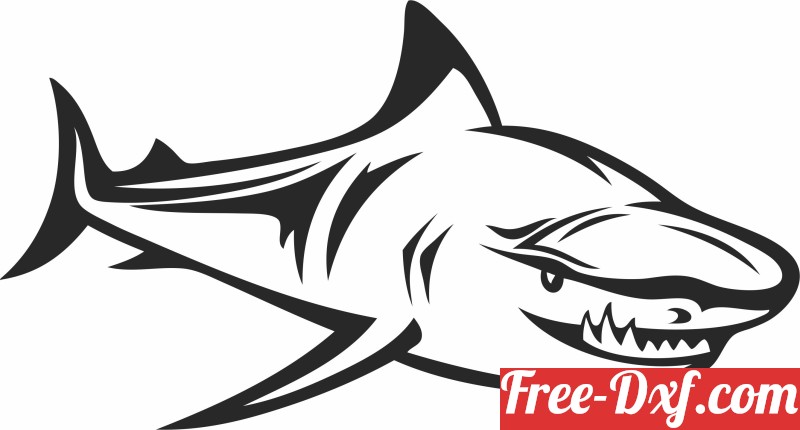 Download Shark cliparts qo95I High quality free Dxf files, Svg, C
