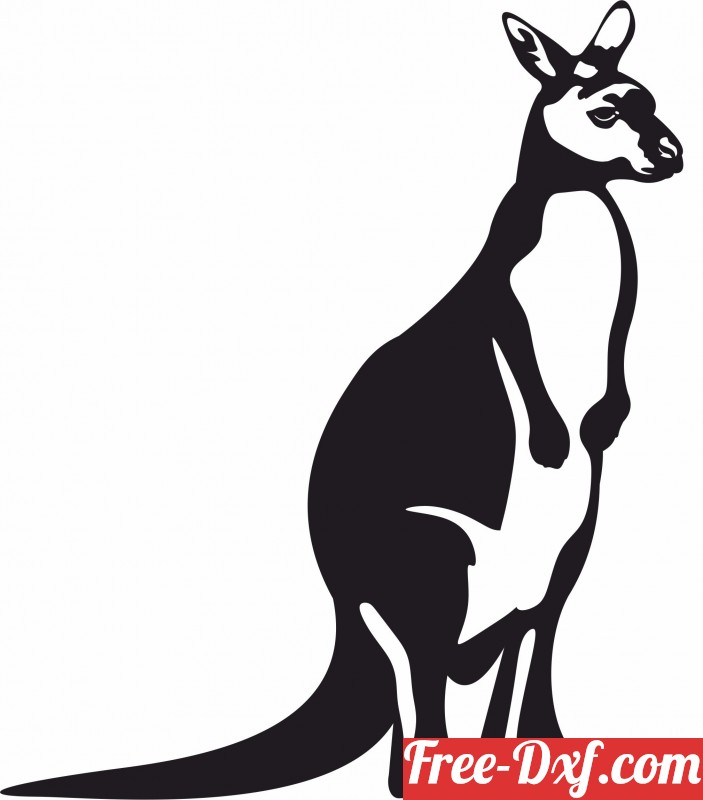 Download Australian Kangaroo dxf rIfcp High quality free