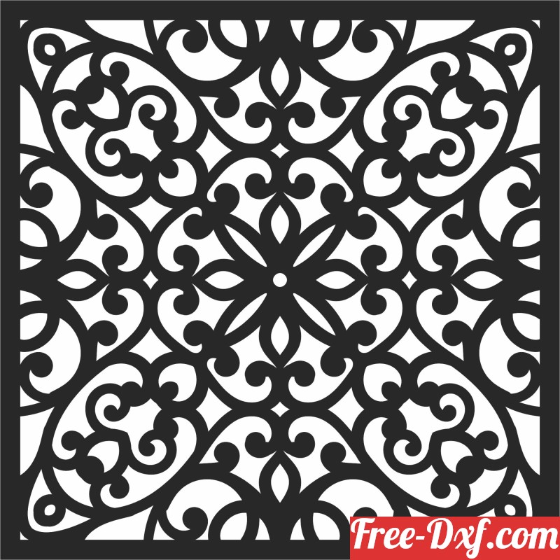 Download Wall PATTERN screen rgO6k High quality free Dxf files, S