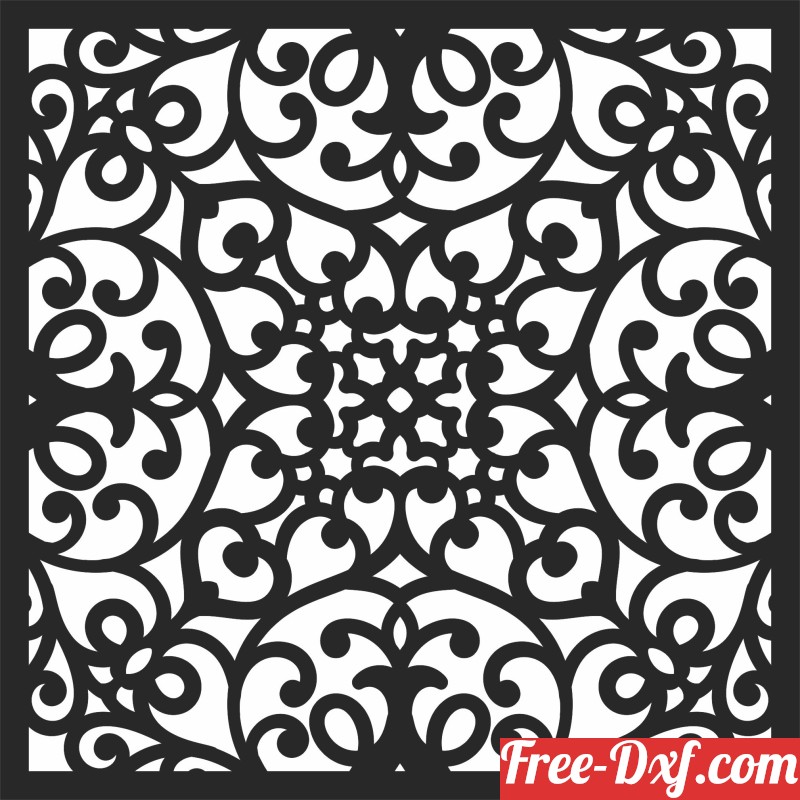 Download Pattern SCREEN wall rnrrI High quality free Dxf files,