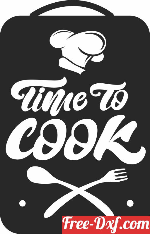 Download time to cook sign ai sDa17 High quality free