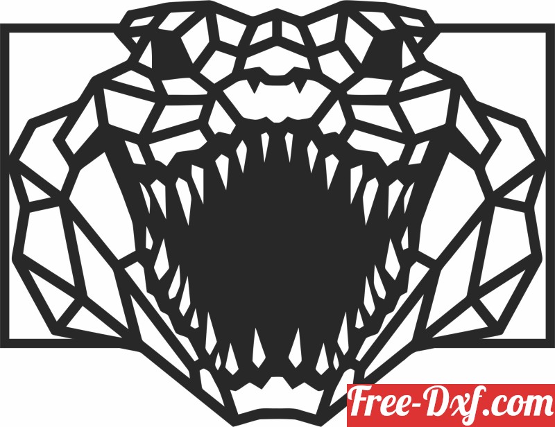 Download geometric Alligator clipart sJeYm High quality free Dxf
