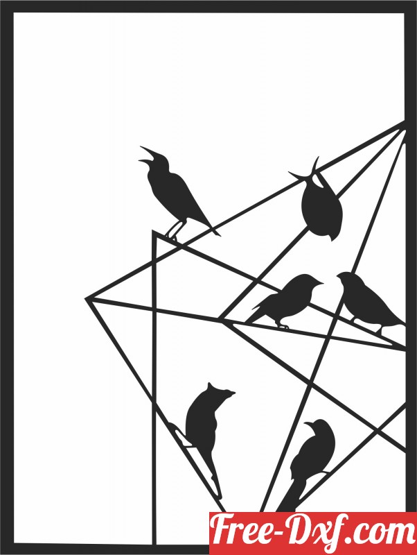 Download birds tableau clipart sSpg1 High quality free Dxf files,