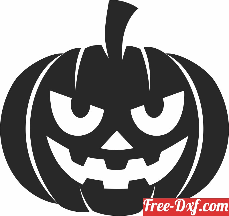 Download Halloween pumpkin smFyn High quality free Dxf files, Svg