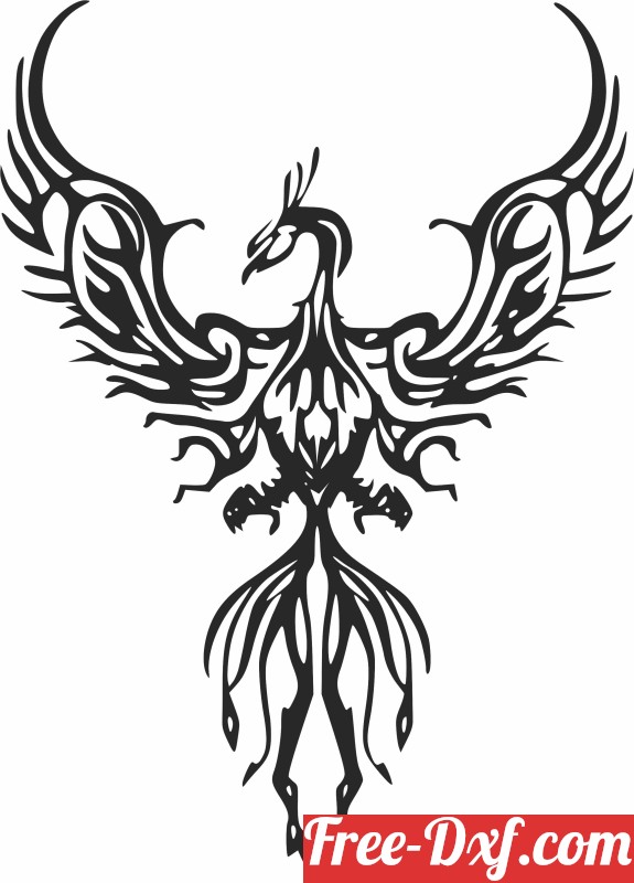Download phoenix silhouette szrpy High quality free Dxf files, Sv