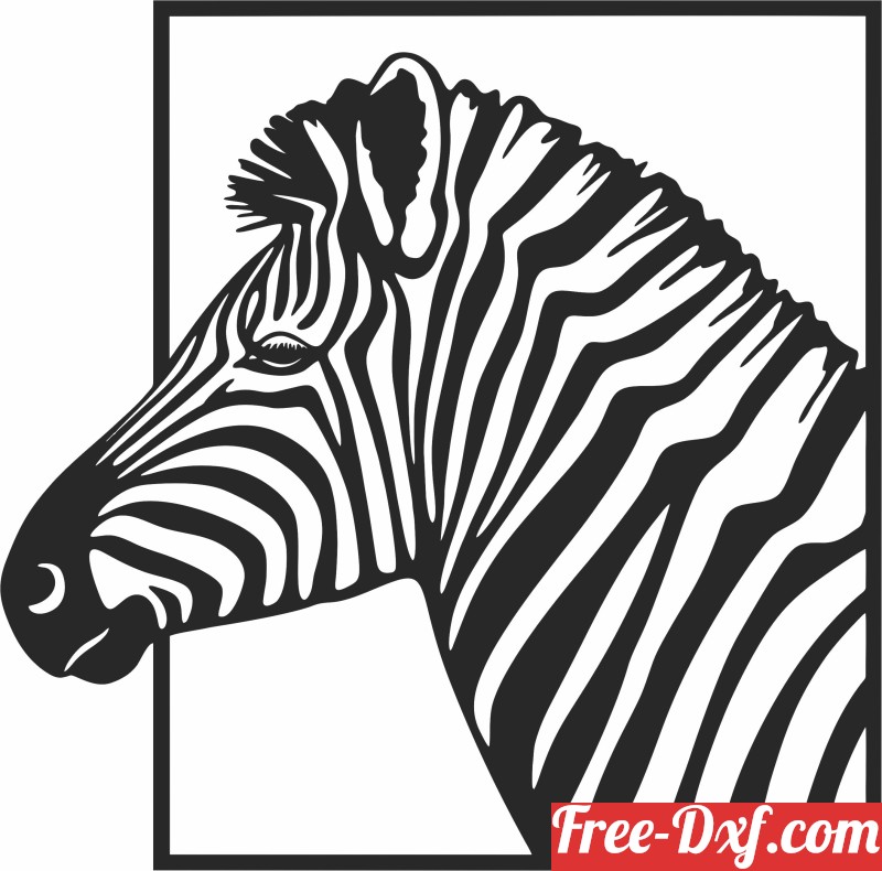 Download zebra wall sign tVByZ High quality free Dxf files, Svg,