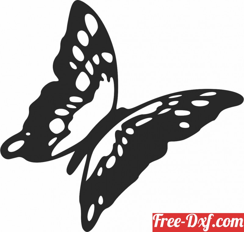 Download Butterfly clipart floral uKyuz High quality free Dxf fil