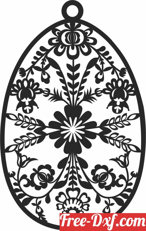 Download Easter egg ornament clipart uWYPh High quality free Dxf