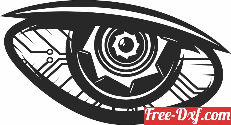 Download Circuit Board eye ukSU0 High quality free Dxf files, Svg