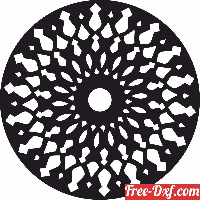 Download mandala wall art dxf uuNUT High quality free