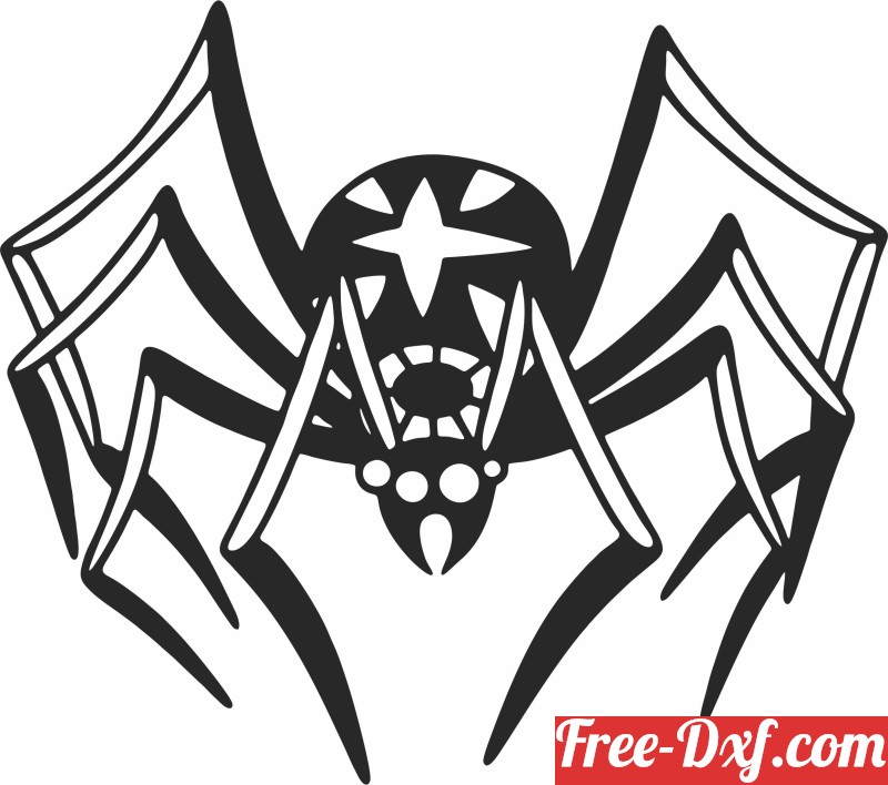 Download Spider wall decor uxIJa High quality free Dxf files, Svg
