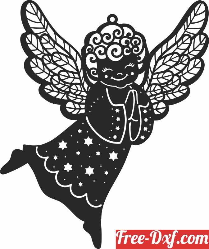 Download angel cliparts vOM95 High quality free Dxf files, Svg, C