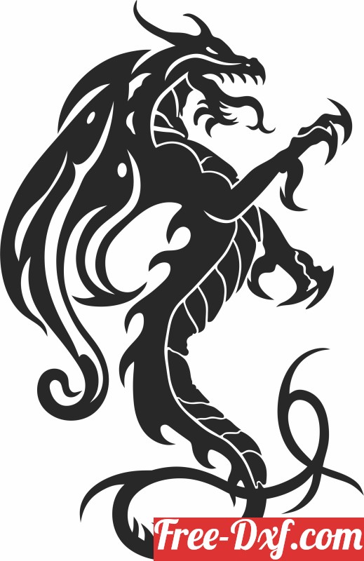Download dragon clipart dxf vS3oU High quality free