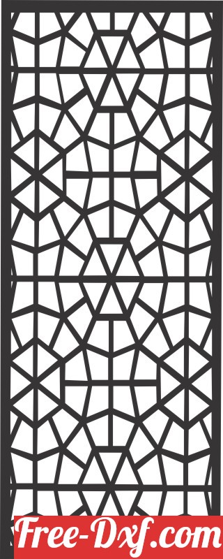 Download decorative panel wall separator door pattern dxf wHcQ9 H