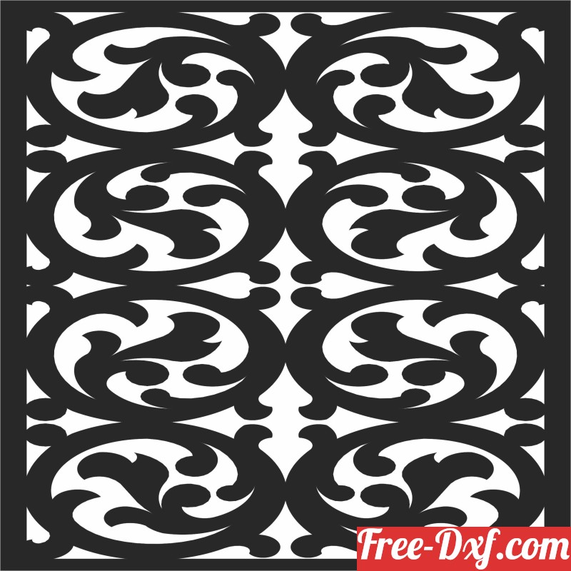 Download decorative floral pattern square wall panel wSsg1 High q