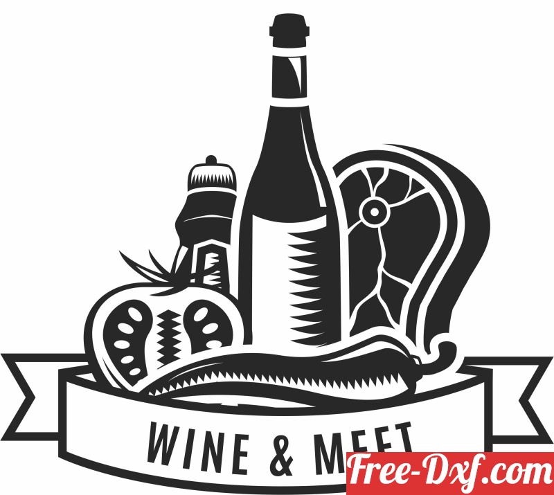 Download wine and meet vintage logo wTbLL High quality free Dxf f