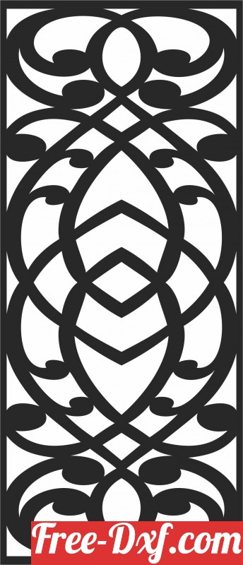 Download pattern Screen PATTERN wall DECORATIVE pattern dxf