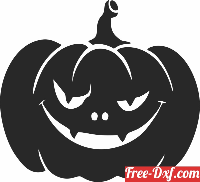 Download Halloween scary pumpkin wbpF0 High quality free Dxf file