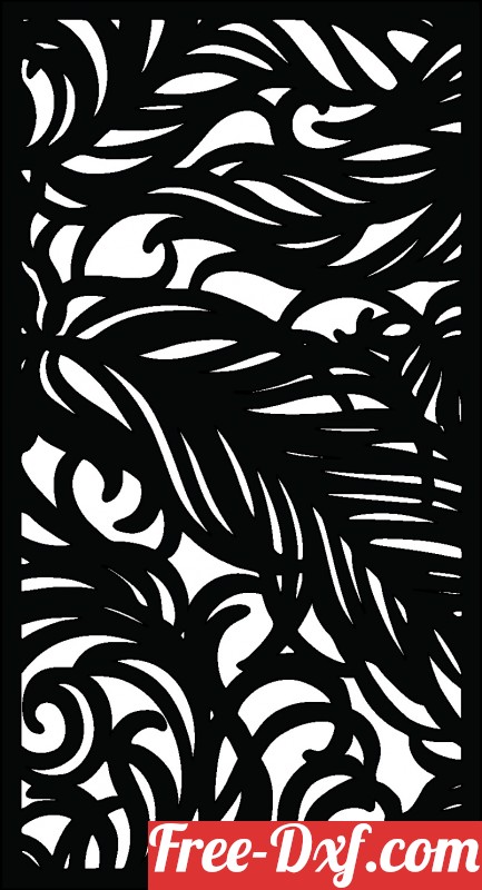 Download decorative panel wall separator door pattern dxf wdi6B H