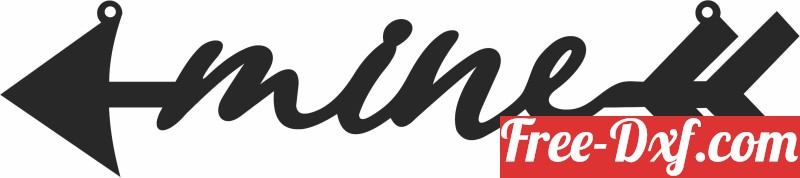 Download arrow with mine word wjQDo High quality free Dxf files,