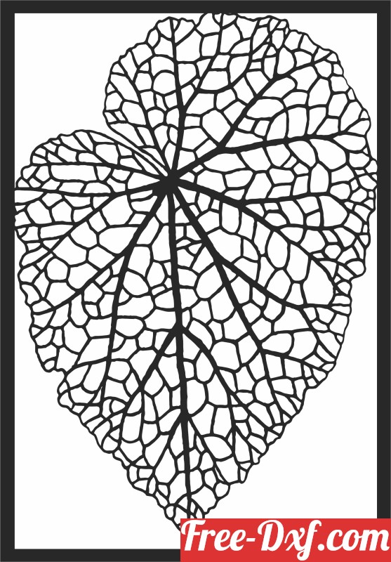 Download leaf wall arts x5ma4 High quality free Dxf files, Svg, C
