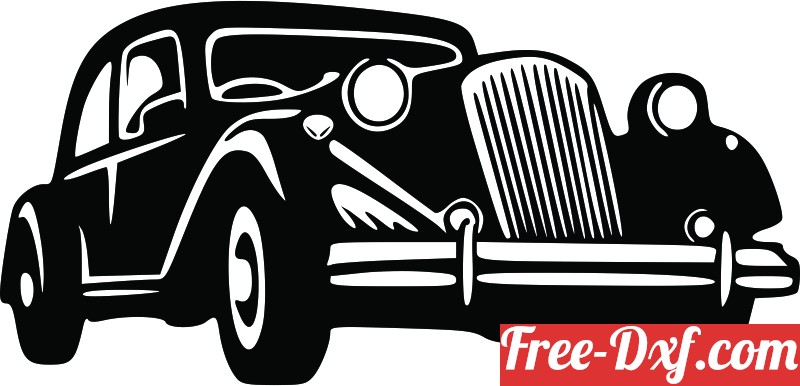 Download old car xFVFP High quality free Dxf files, Svg, Cdr and