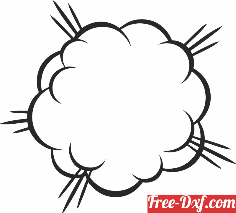 Download bubble cloud wall art xLrUp High quality free Dxf files,