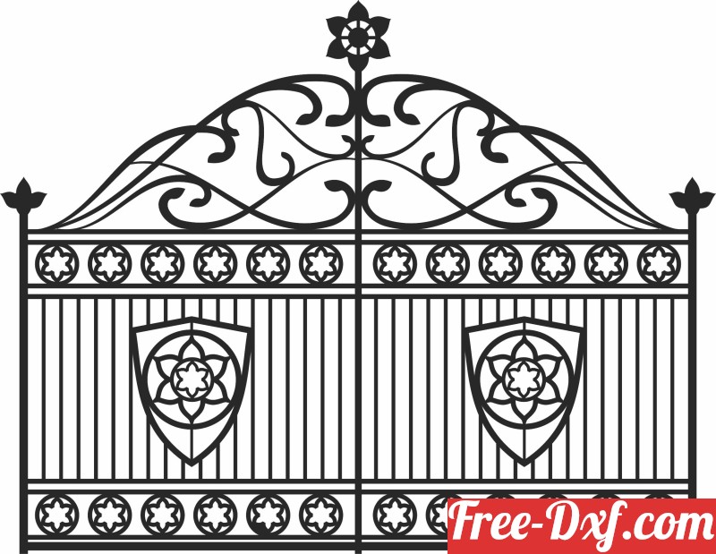 Download Decorative fences gates xehLx High quality free Dxf file