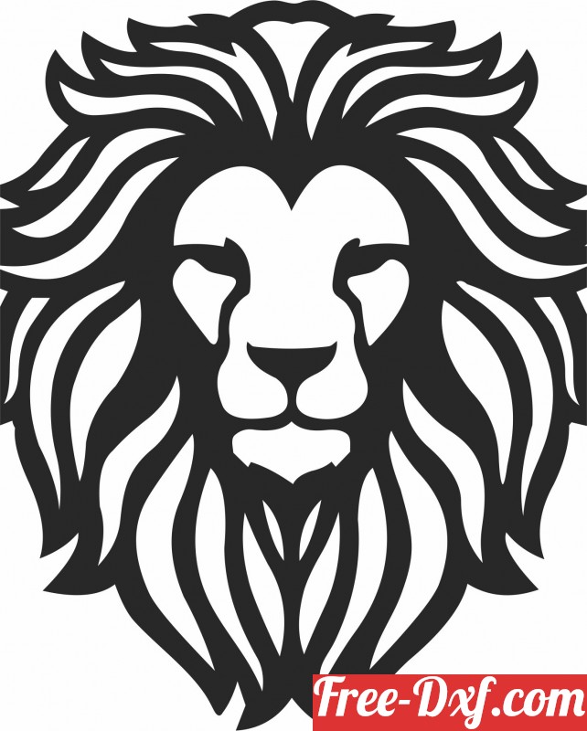 Download lion face clipart xy1Y3 High quality free Dxf files, Svg