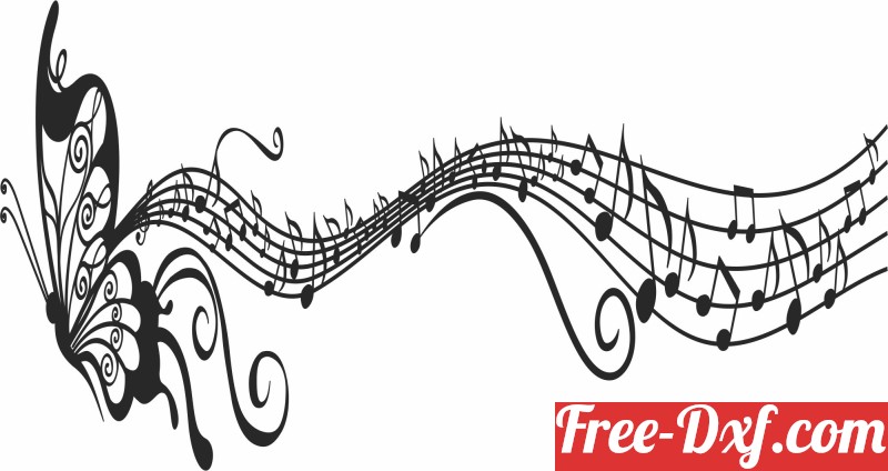 Download butterfly musical notes cliparts yFrLi High quality free