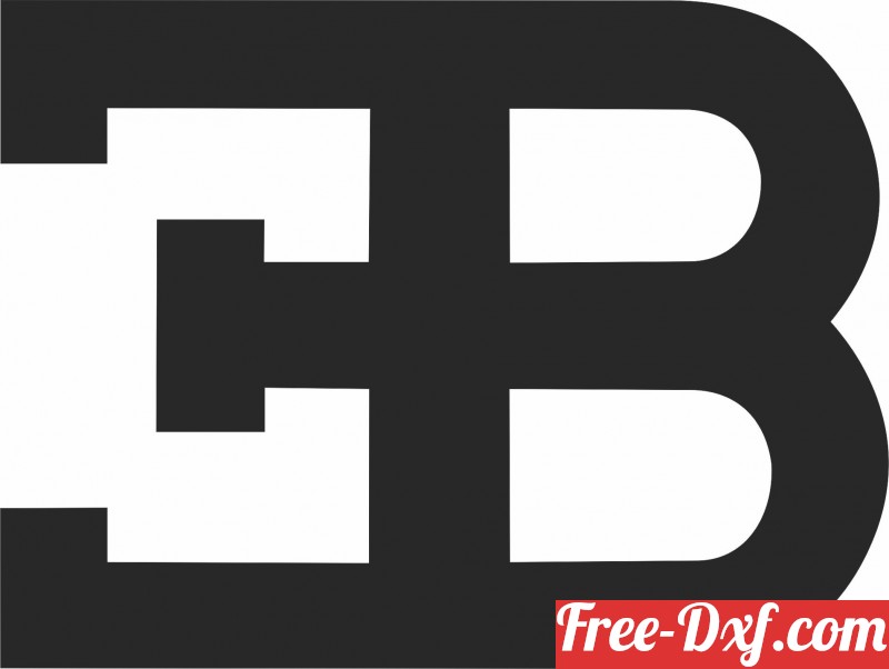 Download Bugatti logo yyOn8 High quality free Dxf files, Svg, Cdr