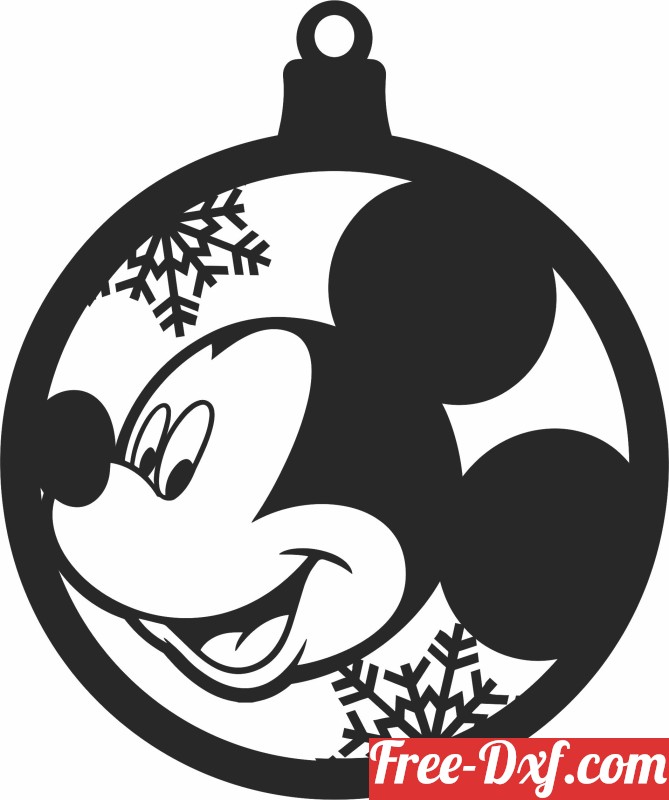 Download christmas mickey ball ornament zBJhM High quality free D