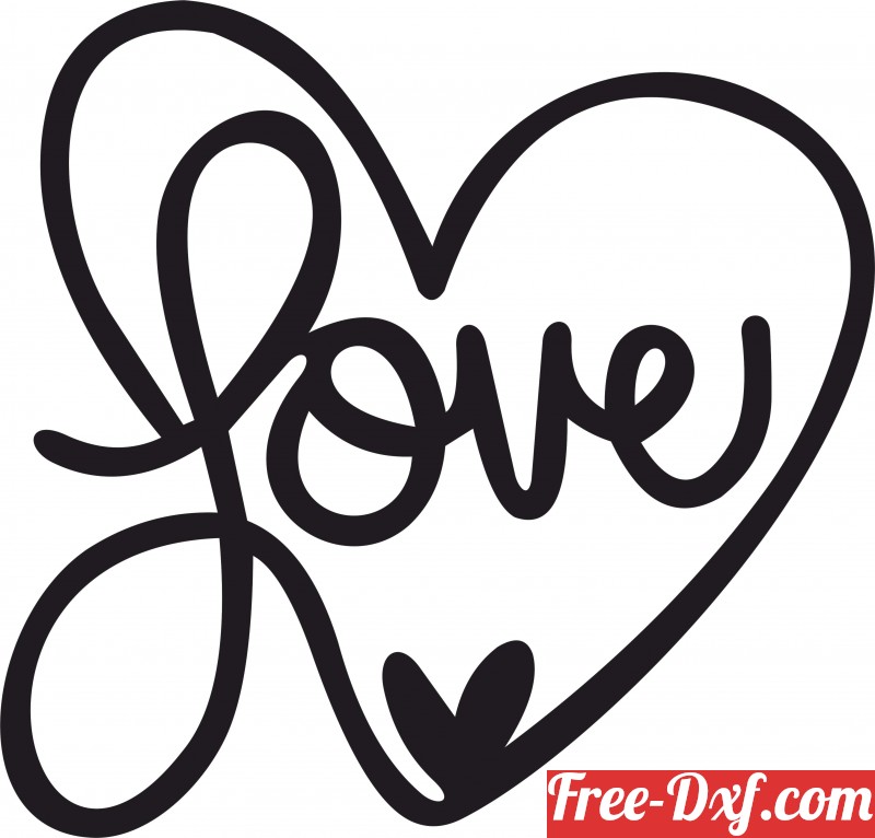 Download love Sign heart clipart zFu4g High quality free Dxf file