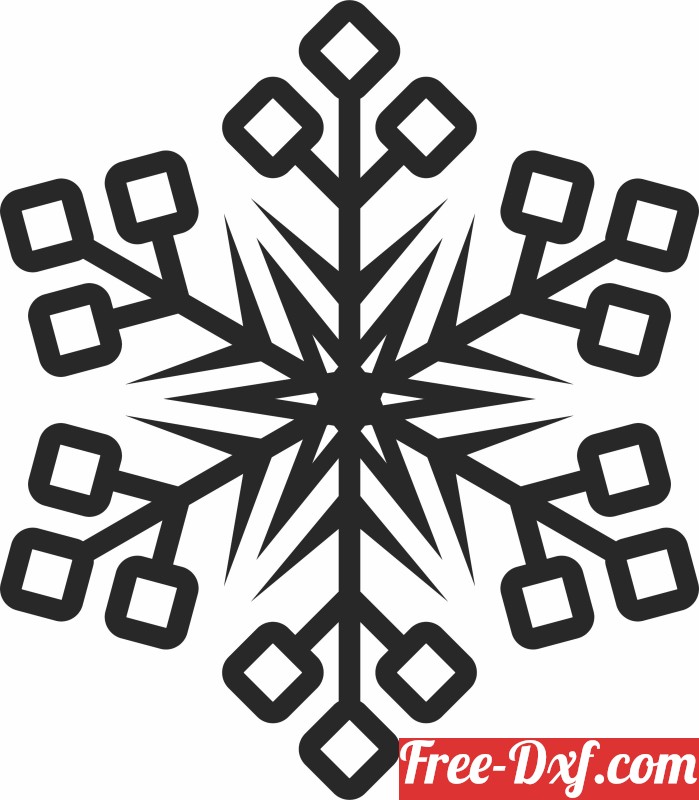 Download christmas Snowflake ornament zbeaM High quality free Dxf