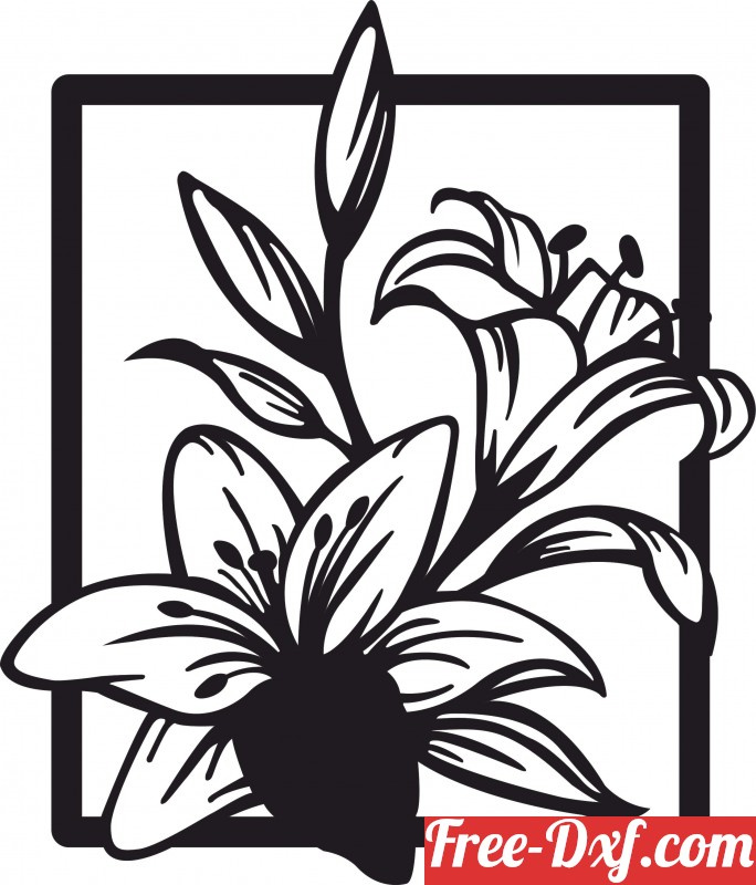 Download floral flower home decor zlVws High quality free Dxf fil